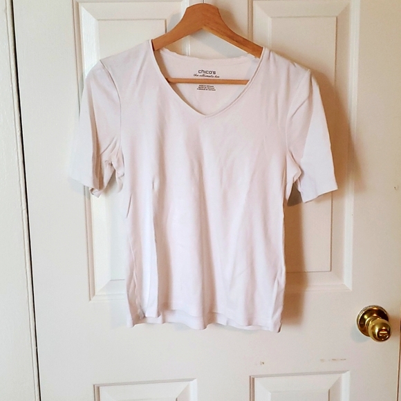 Chico's | Tops | Classic White Tee | Poshmark